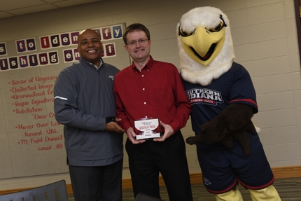 Sickman surprised with third annual Screagle Pride Award - University ...